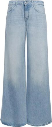 Dondup Femme, Jeans, Bleu, Taille: W27 Jeans wide leg Marlen
