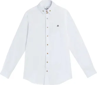 Vivienne Westwood Homme, Chemises, Blanc, Taille: XL Two Button Krall Shirt