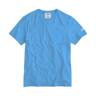 MC2 Saint Barth Herren Leinen T-Shirt Verschiedene Unifarbene Farben - - Tops - Herren - Blau - L