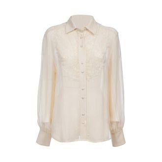 Ermanno Scervino Damen, Blusen & Hemden, Beige, MGr&ouml;&szlig;e