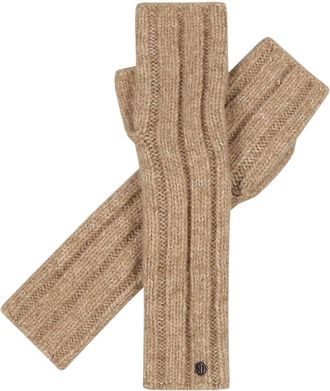 Loevenich Gestrickte Handstulpen | OneSize | Warmes, weiches Damen-Accessoires f&uuml;r den Winter Toffee