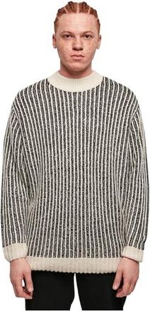 Urban Classics Sweater Oversized Two Tone Maillot de surv&ecirc;tement, Blanc/Noir, S Homme