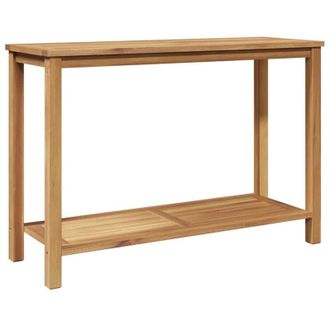 vidaXL Couchtisch mit Speicher Braun 110 x 40 x 45 cm Teak-Massivholz Vidaxl