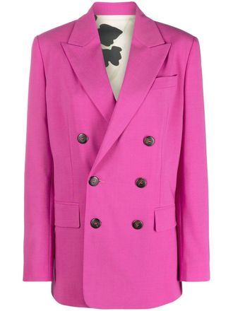 Dsquared2 blazer croisé à revers pointus - Rose