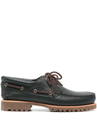 Timberland chaussures bateau &agrave; lacets 30 mm - Vert