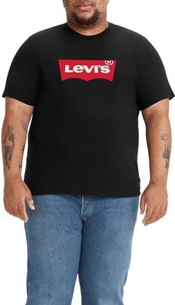 Levi's Big & Tall Graphic Tee T-Shirt Homme Batwing Srt Mineral Black (Noir) 5XL