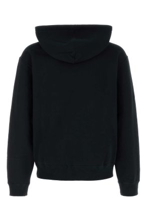 Jil Sander Mens Black Cotton Sweatshirt 001 Exterior. Felpe Sweater