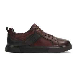 Kazar Bordeauxrote Sneakers mit perforiertem Obermaterial - - Shoes - Herren - Braun - 44 EU