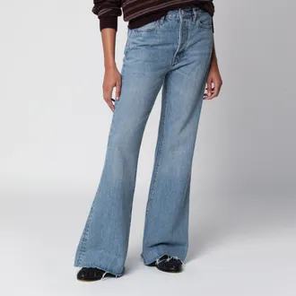 Frame Denim Hellblaue The Lax Jeans mit Washed-Effekt