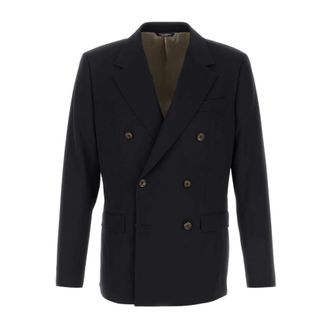 Dolce & Gabbana Stretch Wollblazer - - Jackets - Herren - Blau - XL