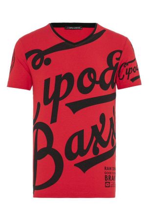 Cipo & Baxx T-Shirt T-Shirt mit gro&szlig;em Print auf der Front ein Highlight