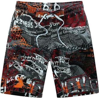 Generic Maillot de bain imprim&eacute; 3D pour homme, short de plage, pantalon de sport, maillot de bain d&eacute;t&eacute; pour homme, 1, XXL