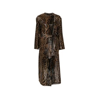 Salvatore Santoro Leopard-print Belted Jacket