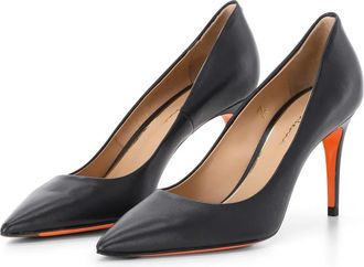 Santoni Low-Top Sneaker - Pumps aus Glattleder - Gr. 36 (EU) - in Schwarz - für Damen