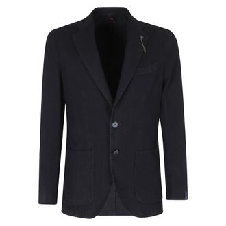 Santaniello Ma&szlig;geschneiderte einreihige Jacke - - Jackets - Herren - Blau - M