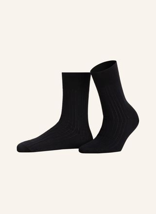 Wolford Socken Luxury Cotton Rib schwarz