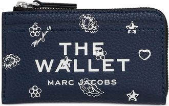 Marc Jacobs portefeuille zippé à motif cachemire - Bleu