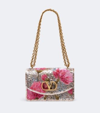 Valentino Garavani Schultertasche Vain Small mit Pailletten