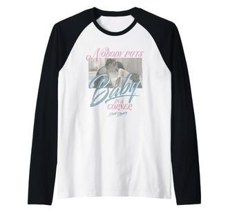 Dirty Dancing Nobody Puts Baby in a Corner Retro RomCom Raglan