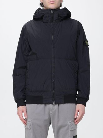 Stone Island Coupe-vent Crinkle Reps NY en nylon &agrave; capuche avec logo