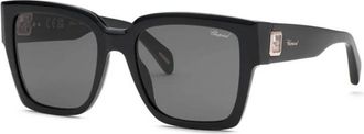 Chopard Femme, Accessoires, Noir, Taille: 55 MM Sch406 Lunettes de soleil