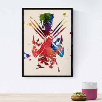 Nacnic Poster Nacnic Bild von Twiggy. Aquarell Design Poster mit Filmen und cine.Imágenes des Kinos und Filmen für die Innendekoration. A4-Format