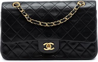 Chanel Hobo Bags - Medium Classic Lambskin Double Flap - Gr. unisize - in Schwarz - f&uuml;r Damen