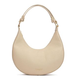 Kazar Beige Lederhandtasche mit einer einzigartigen Form - - Bags - Damen - Beige - ONE SIZE