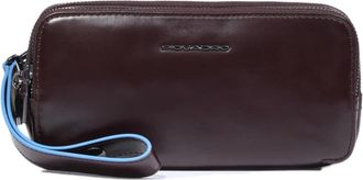 Piquadro Homme, Sacs, Brun, Taille: ONE Size Blue Square Wristlet