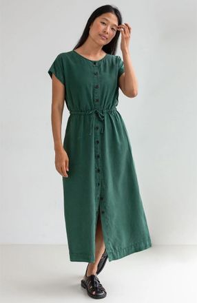 Twothirds Damen vegan Kleid Marasusa Gr&uuml;n