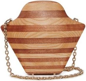 Sabry Marouf Sac &agrave; main en bois