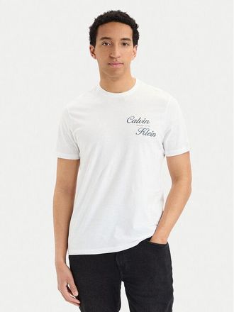 Calvin Klein Jeans T-Shirt SS 30s EU LV04RG804G Wei&szlig; Regular Fit
