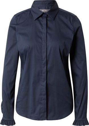 Mos Mosh Hemdbluse MATTIE FLIP mit Baumwolle XL Blau