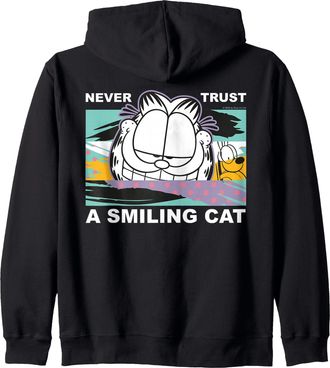 Garfield Odie Big Face Smiling Friends Freche Cartoon Retro Kapuzenjacke