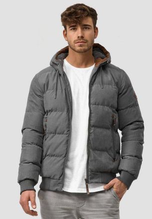 Indicode Winterjacke Herren Adeline Jacke Winter Herrenjacke mit Teddyfutter, gef&uuml;tterte Kapuze
