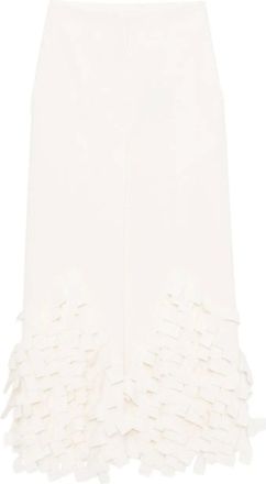 A.W.A.K.E. pantalon à détails rectangulaires - Blanc