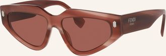 Fendi Sonnenbrille Fendi Roma fe40163u braun