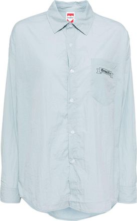 Ground-Zero Hemd mit Logo-Print - Blau