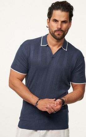 SOULSTAR Poloshirt mit offenem Kragen Herren Kurzarm Strick Polo-Hemd T-Shirt