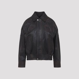 Golden Goose Veste brod&eacute;e de fleurs Golden Goose