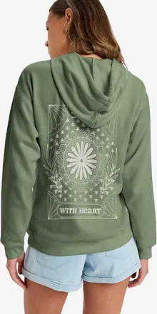 Roxy Kapuzensweatshirt SURF STOKED HOODIE TERRY VINT Langarm-Design, aus Baumwolle und Polyester, sportlicher Schnitt