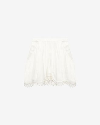 Isabel Marant Jupe Francesca - Femme - Blanc - Taille 36 - Marant &Eacute;toile