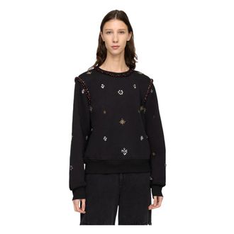 Sea NY Bestickter Maja Pullover - - Sweatshirts & Hoodies - Damen - Schwarzk - M