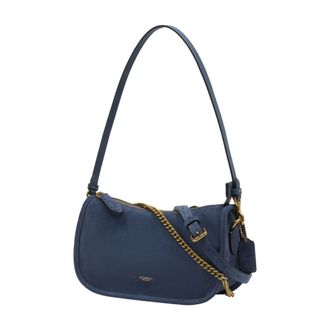Coach Womens Waverly Crossbody Bag Blue Calfskin