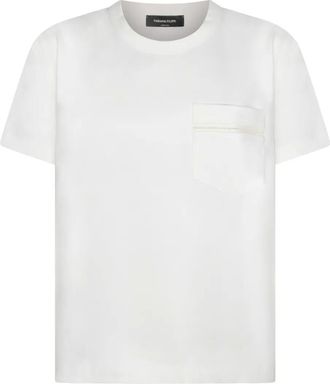 Fabiana Filippi chest-pocket T-shirt - Wei&szlig;