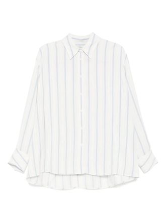 Recto chemise rayée à poignets superposés - Blanc