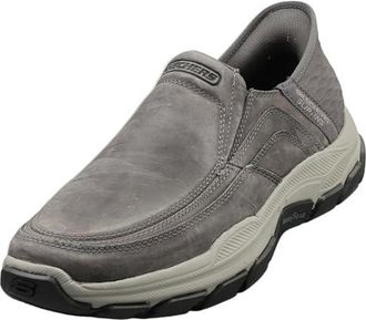 Skechers Respected-Elgin 204810 Baskets pour homme, gris, 40 EU