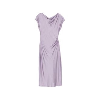 Liu Jo Femme, Robes, Violet, Taille: 40 FR Viscose Midi Dress
