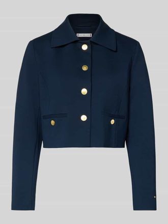 Tommy Hilfiger Regular Fit Kurzblazer aus Viskose-Mix Modell PUNTO