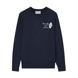 MC2 Saint Barth Pull Heron Light Embry - Homme - Pulls - Bleu - Taille: M